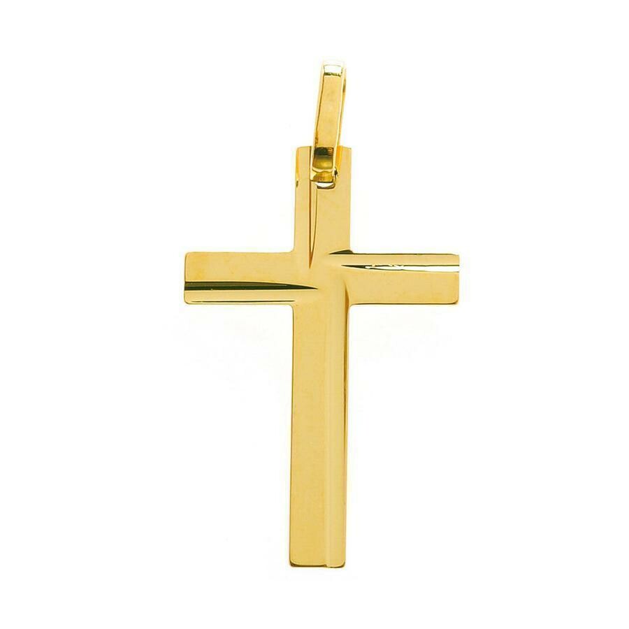 Croix diamantée personnalisée - Or jaune 18ct - PremierCadeau