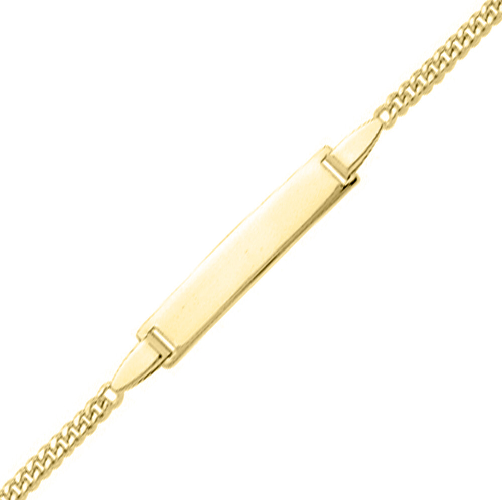 Gourmette bébé Mon Premier Bijou Gourmette bébé forçat clair miroir ...