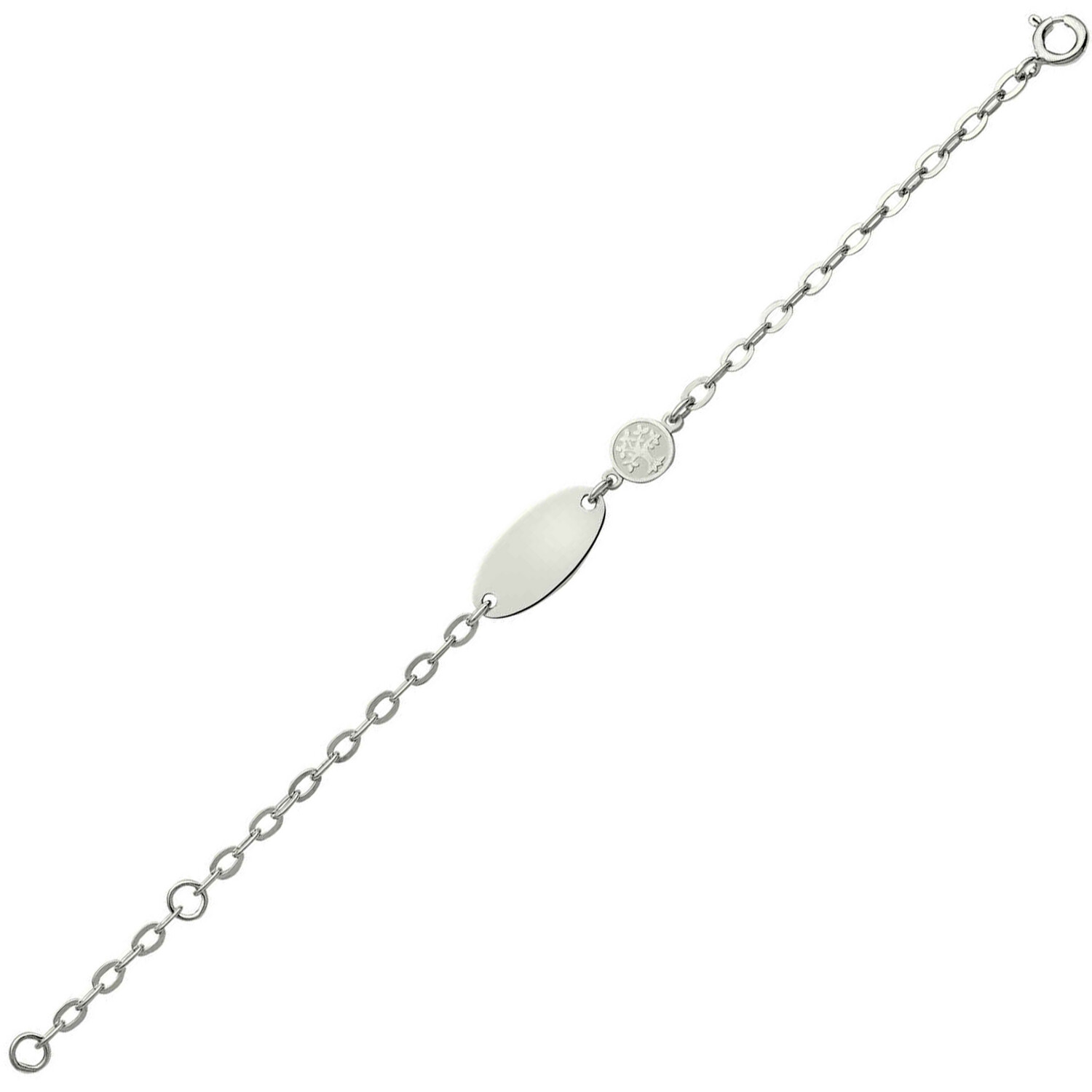 Gourmette bébé maille gourmette - Argent massif - PremierCadeau