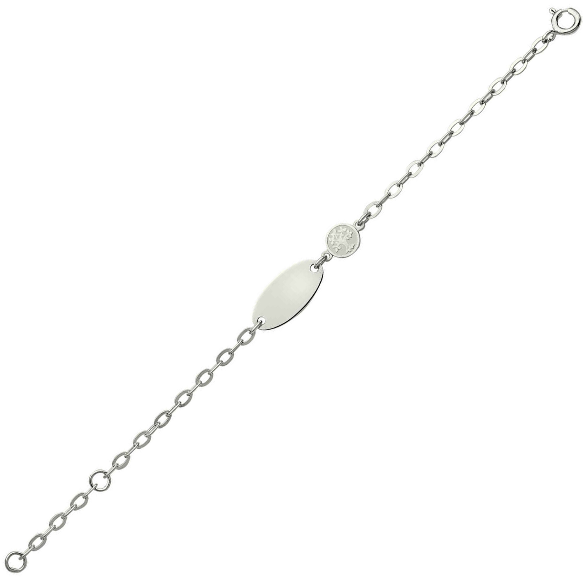 Gourmette bébé maille gourmette - Argent massif - PremierCadeau